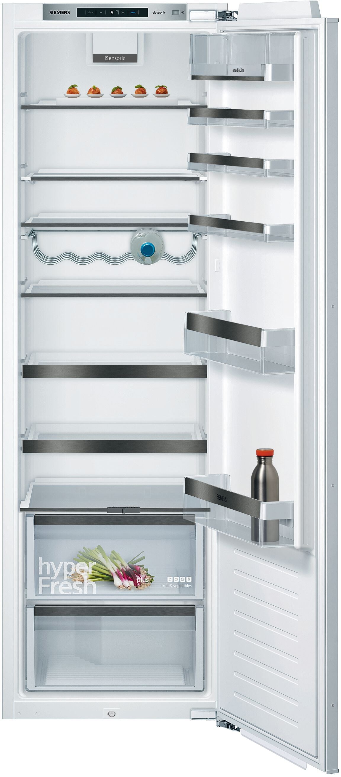 Siemens - iQ500 Built-in fridge 177.5 x 56 cm soft close flat hinge KI ...