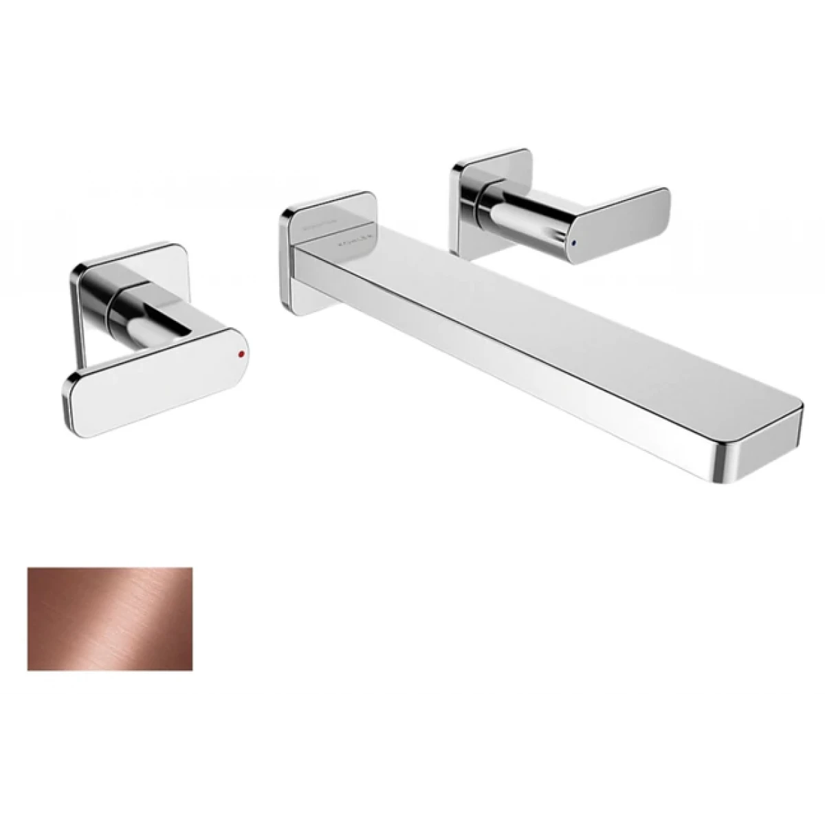 Kohler K-22570T-4-RGD Parallel Widespread Wall-mount Lavatory Faucet ...