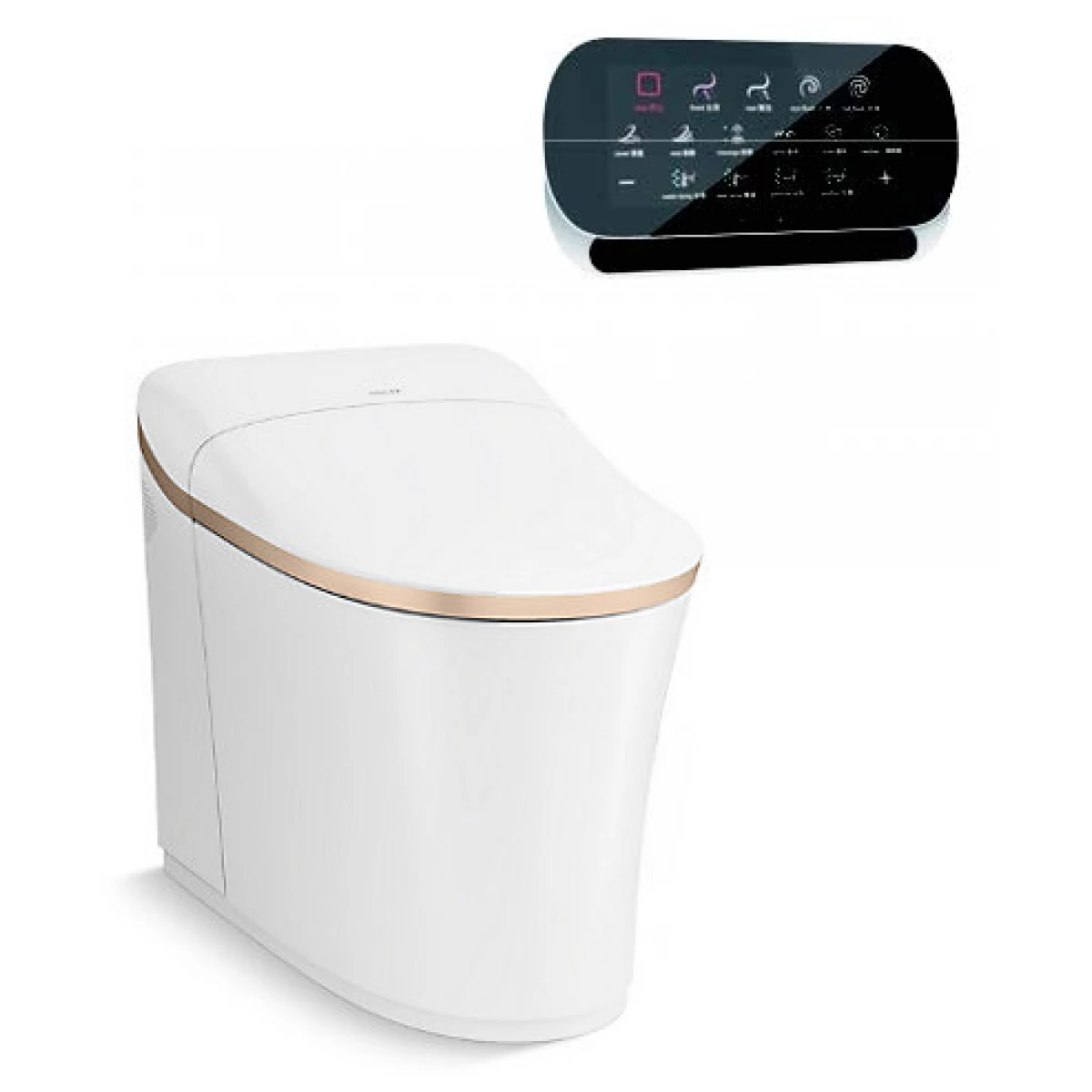 Kohler K-77797MY-SG-0 Eir Intelligent Toilet (P-Trap) (Sunrise Gold ...