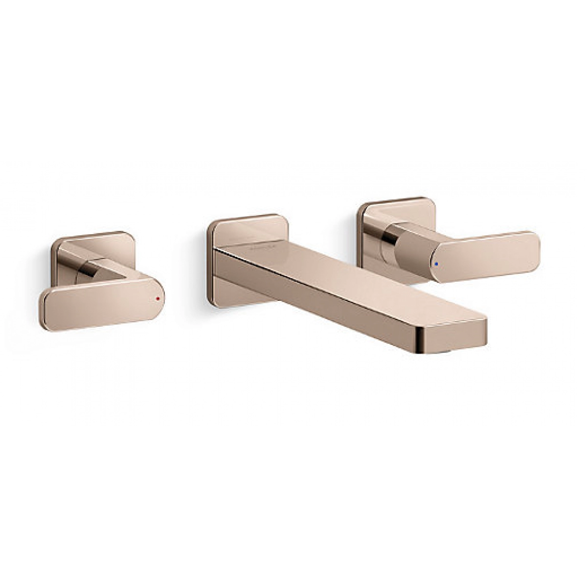 Kohler K-22570T-B4-RGD PARALLEL Double Handle Wall Mount Basin Mixer P ...