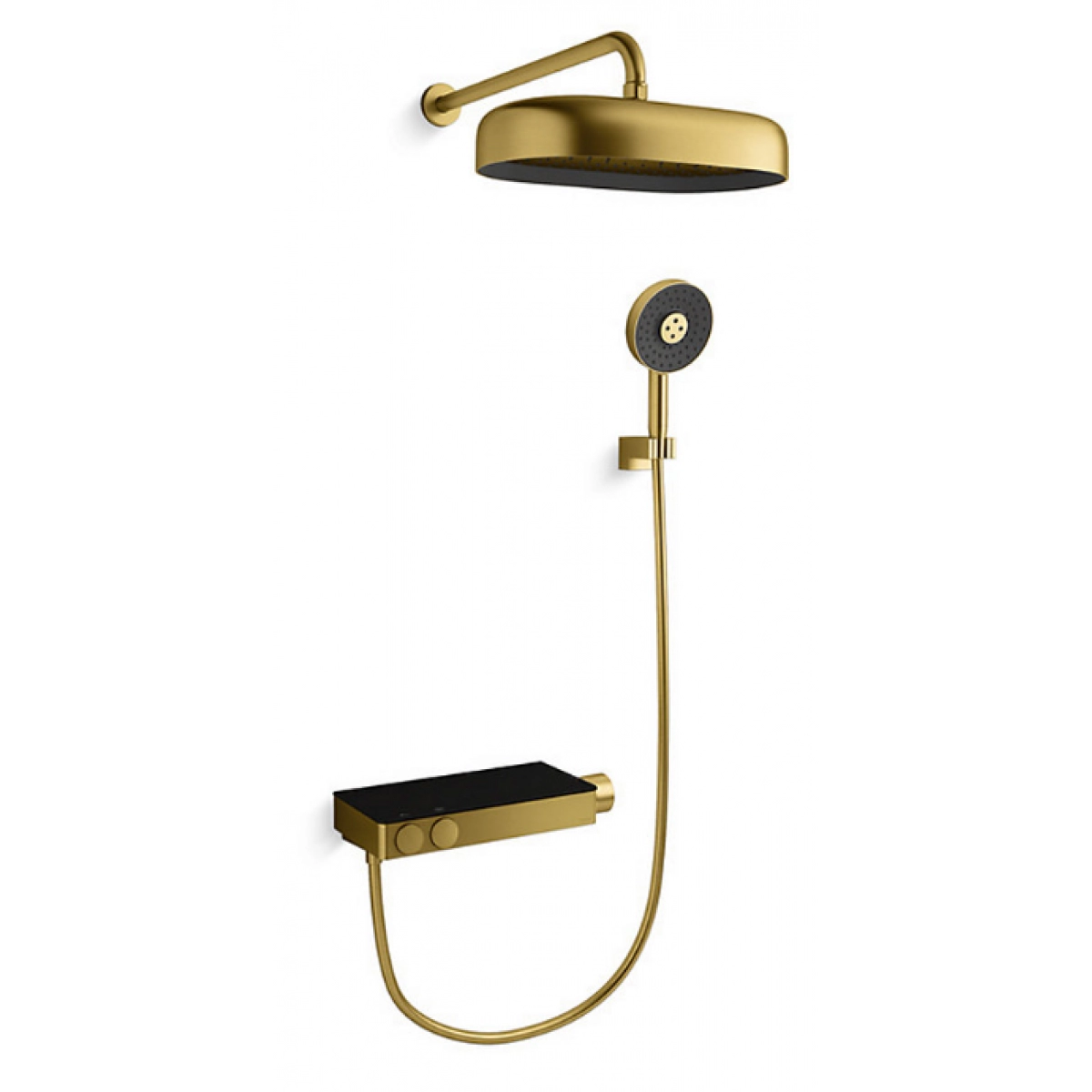 Kohler K-26329T-9-2MB ANTHEM Dual Wall Mount Thermostatic Dual Shower ...