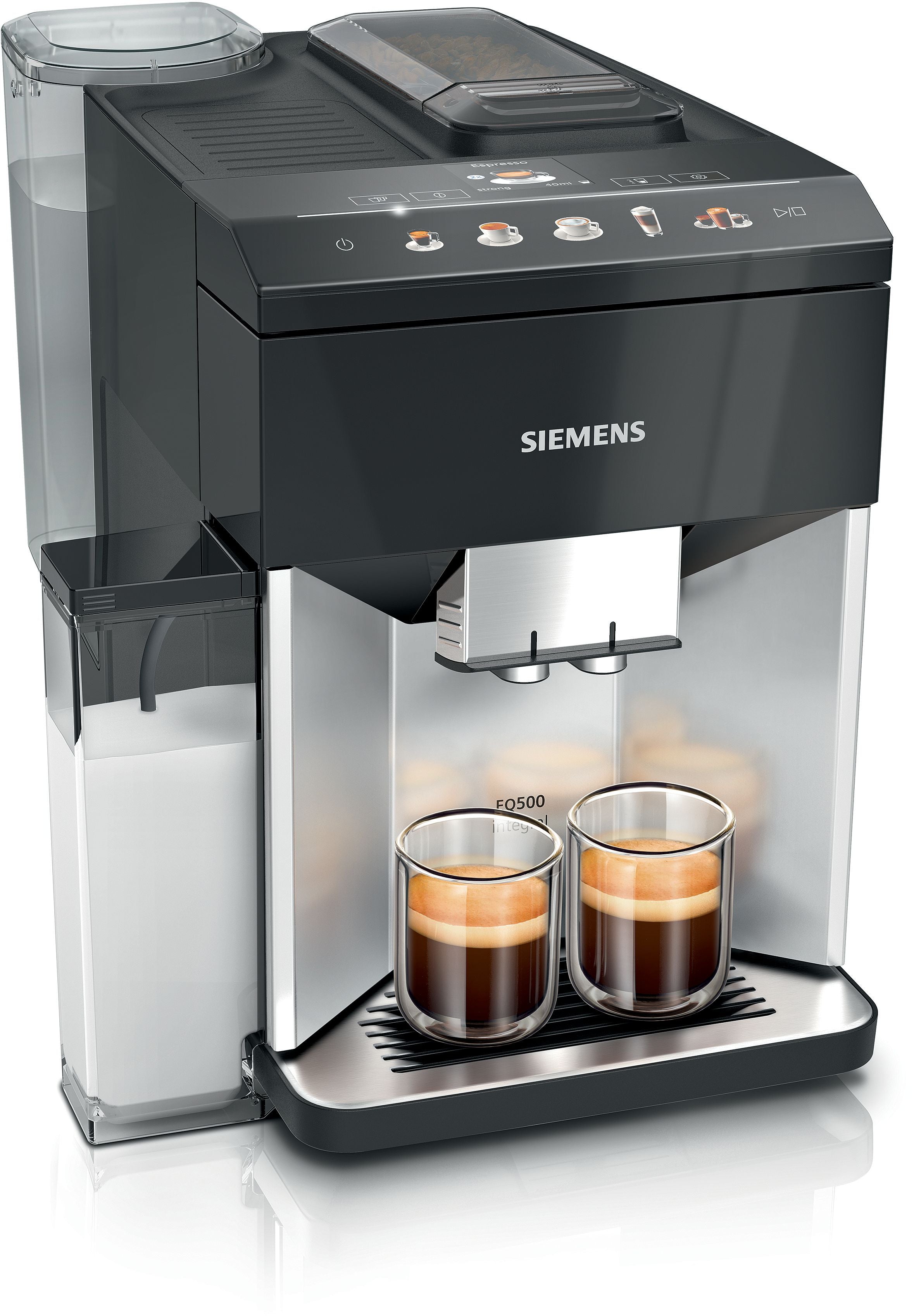 Siemens - Fully automatic coffee machine EQ500 integral Daylight silve ...