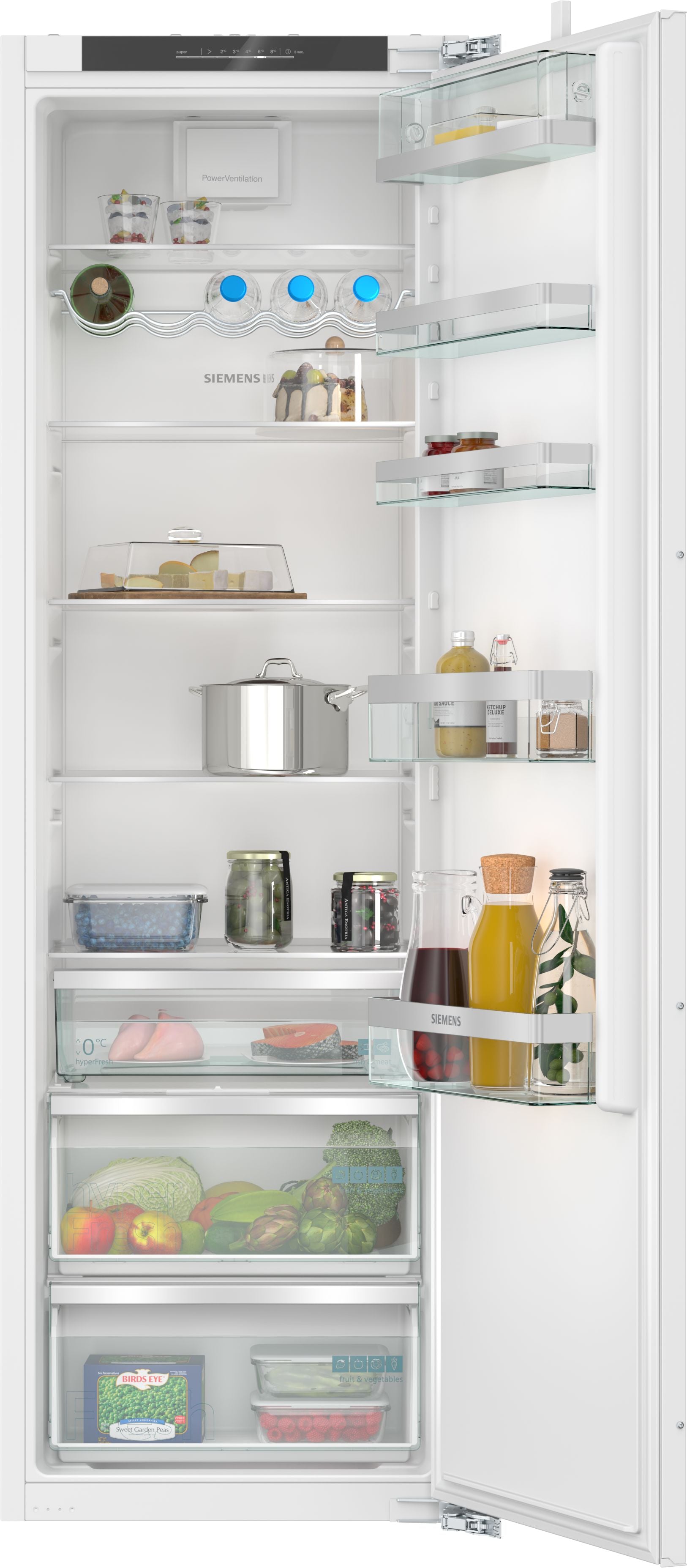 Siemens - iQ500 Built-in fridge 177.5 x 56 cm soft close flat hinge KI ...