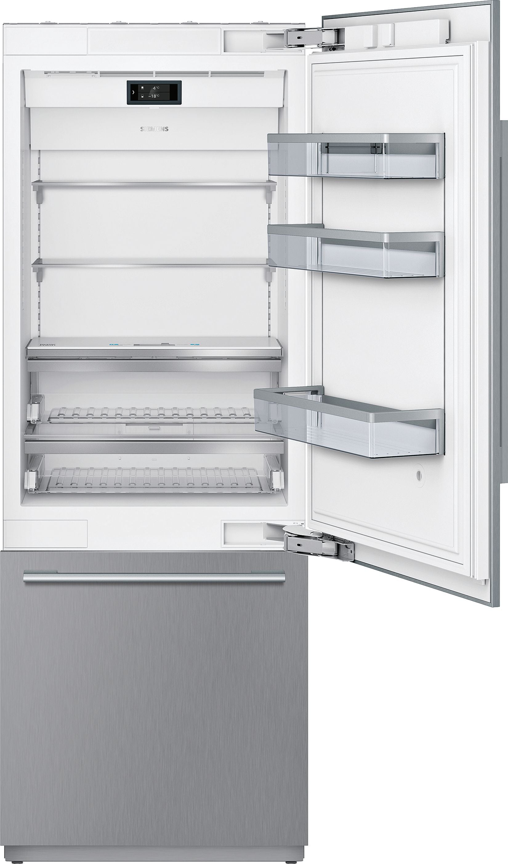 Siemens - IQ700 Built-in Fridge-freezer With Freezer At Bottom 212.5 x ...