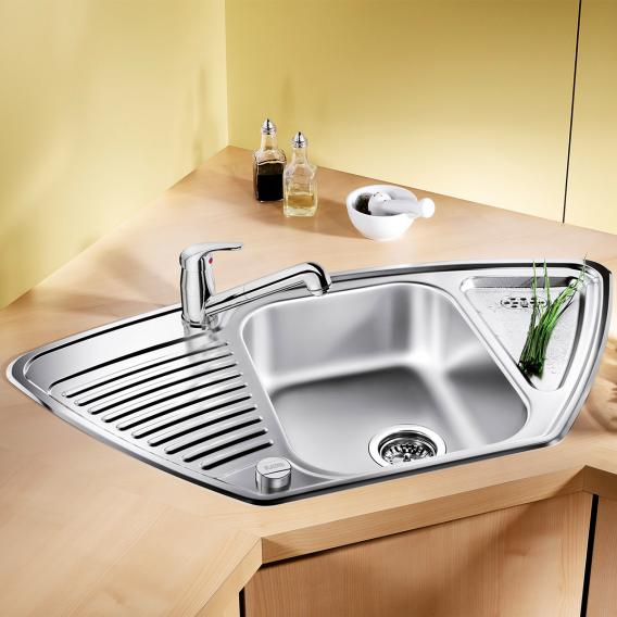 Blanco Tipo 9 E kitchen sink with half bowl and drainer Hong Kong ...