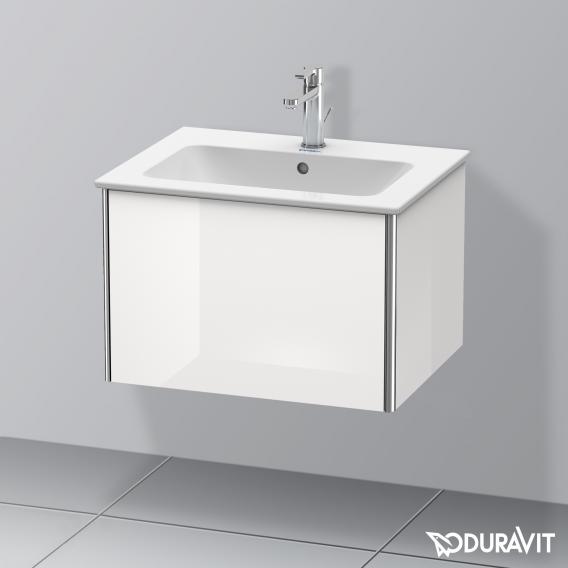 Duravit XSquare vanity unit with 1 pull-out compartment white high glo ...