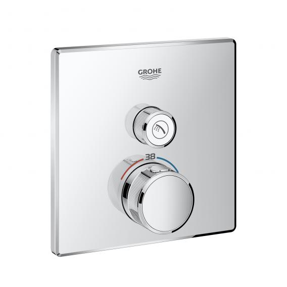 Grohe Grohtherm SmartControl thermostat with shut-off valve chrome Hong ...