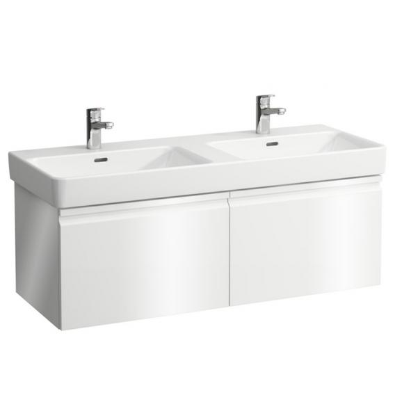 LAUFEN Pro S double washbasin with vanity unit with 2 pull-out compart ...