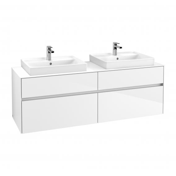 Villeroy & Boch Collaro vanity unit for 2 washbasins with 4 pull-out c ...